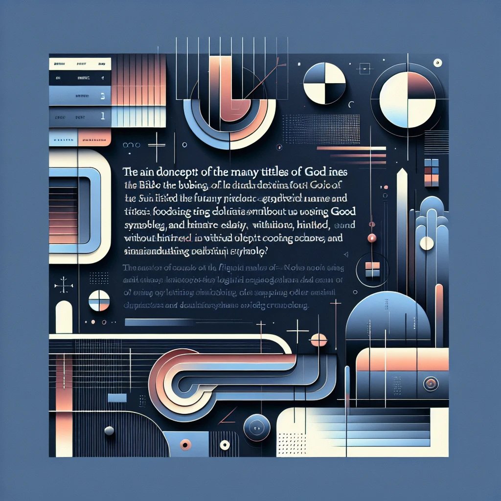 Discovering The Many Titles And Names Of God In The Bible: A Deep Dive ...